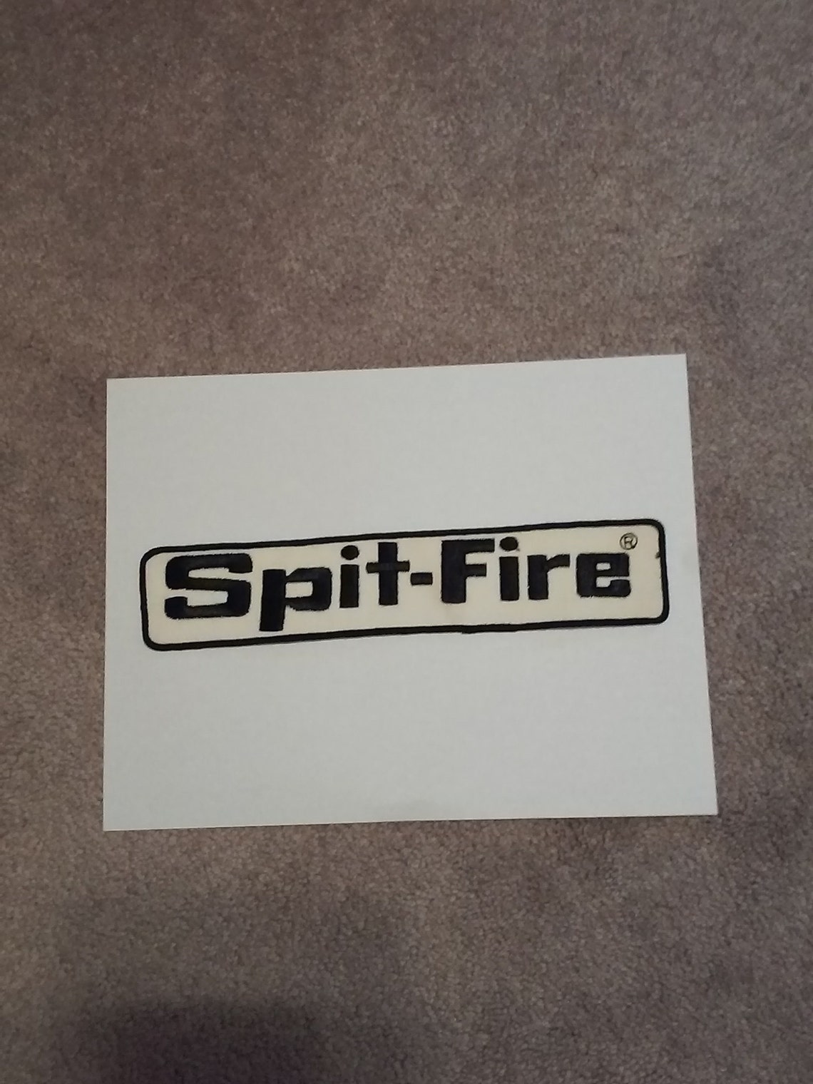 Spit Fire Triumph, English Sports Car, Black/red Embroidered, Large ...