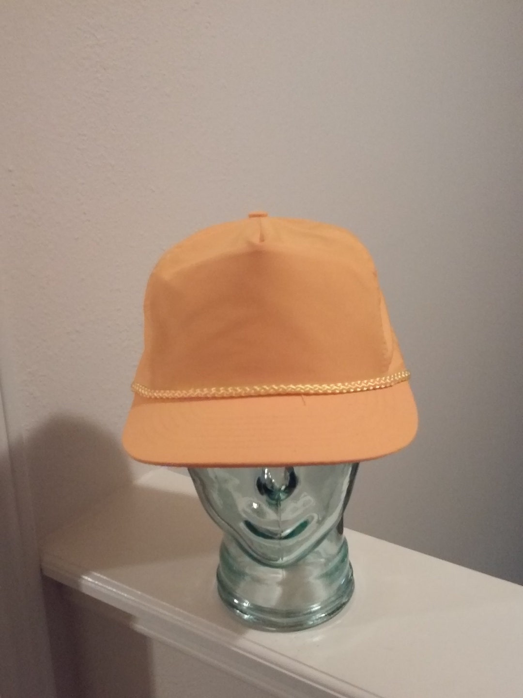Plain Yellow Baseball Cap, Trucker Hat, Captain Hat, Fitted With Flat ...
