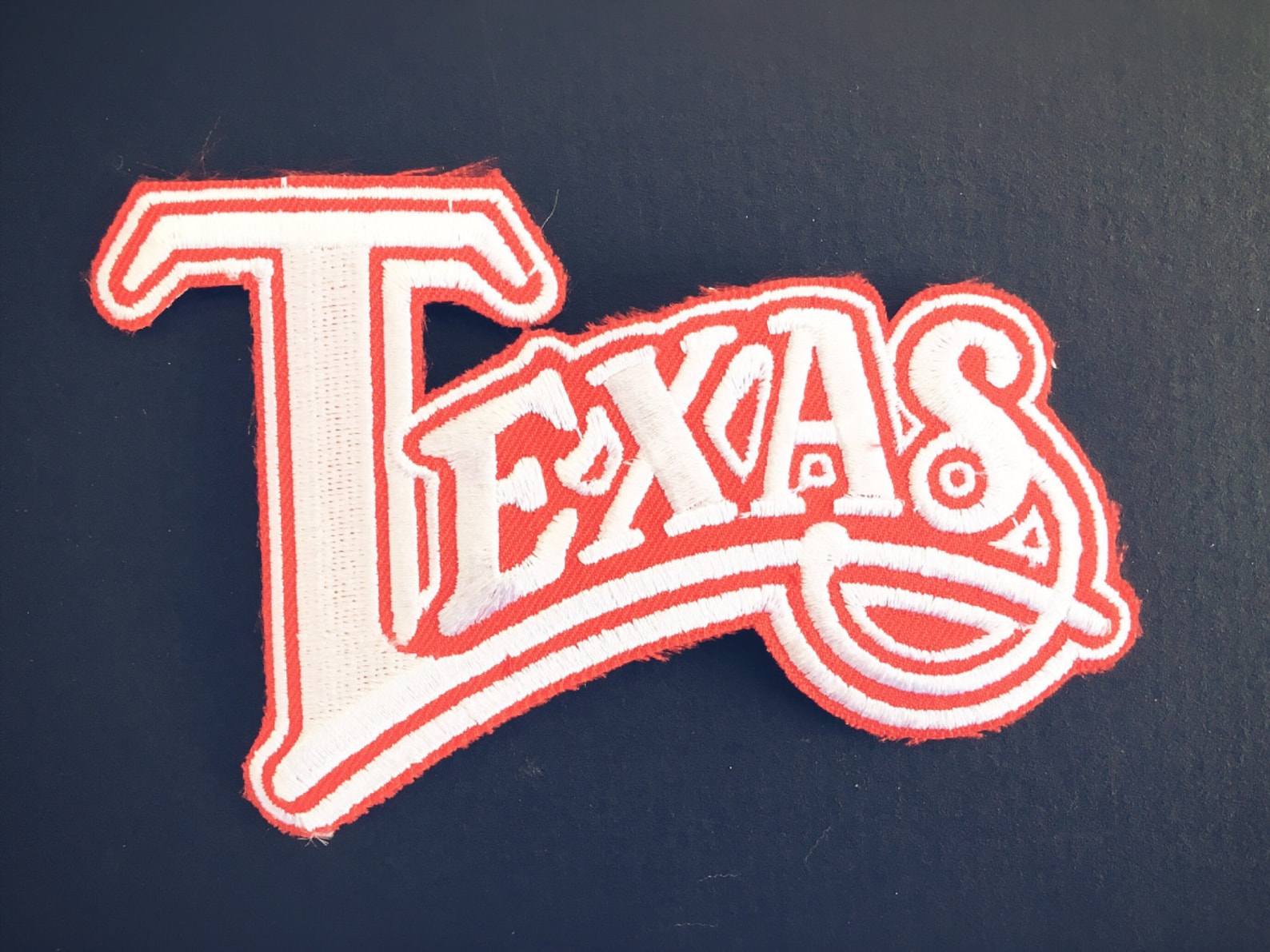 Texas Red/orange Silver Texas Patch - Vintage New From Old Stock - Etsy