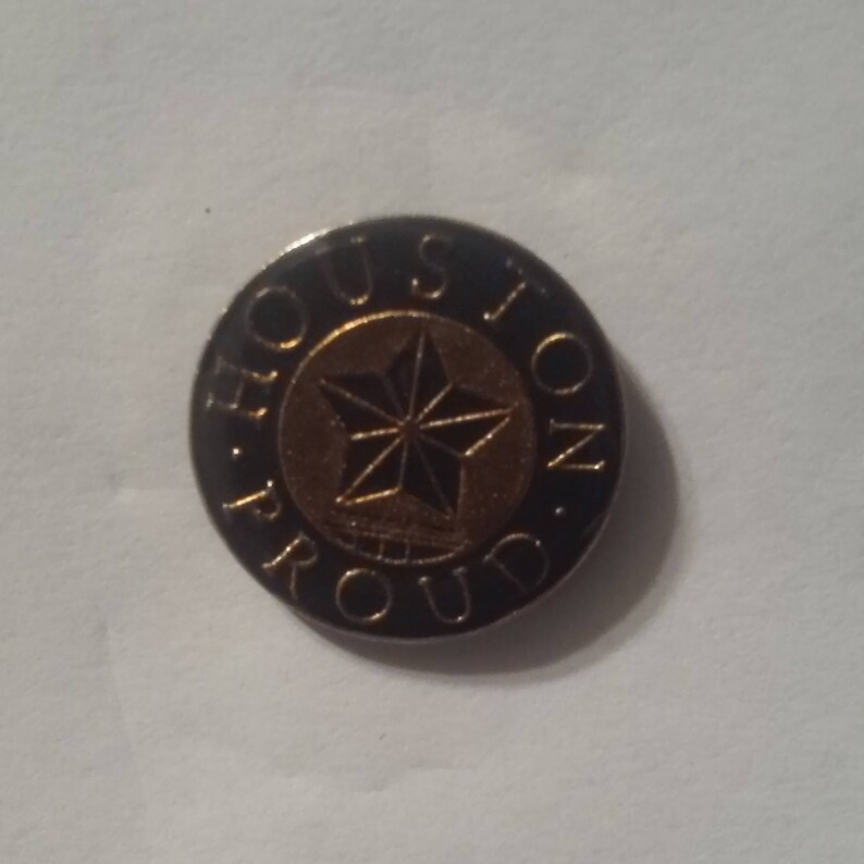 Houston Proud Lone Star Houston Texas Hat-tie Tack-lapel Pin - Vintage ...