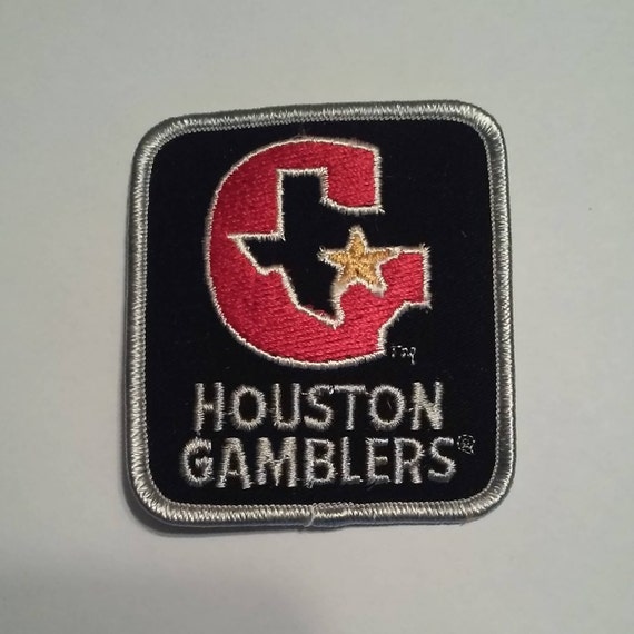 Houston Gamblers USFL Football Team Logo Black Silver Red Old - Etsy