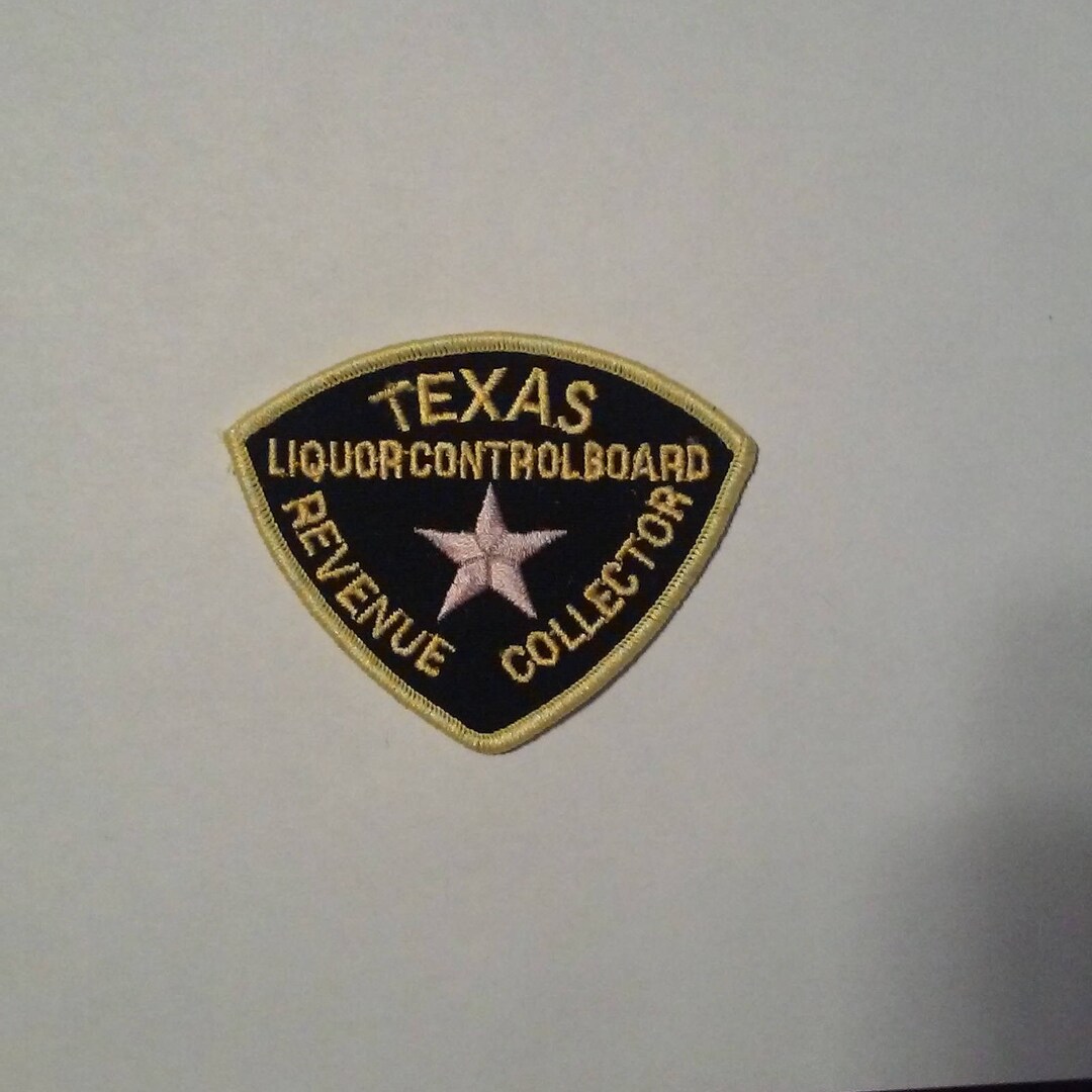 Texas Liquor Control Board Revenue Collector Black Yellow Embroidered ...