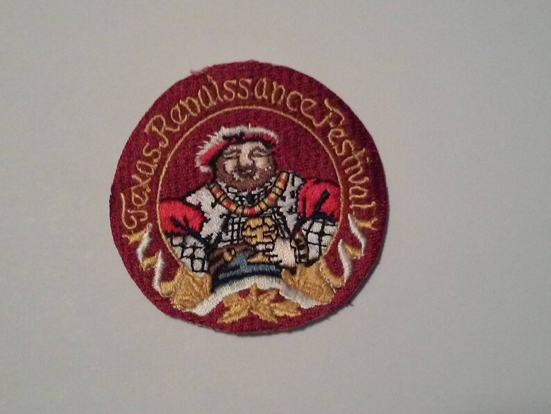 Texas Renaissance Festival Event Red Old School Patch - Vintage - Etsy