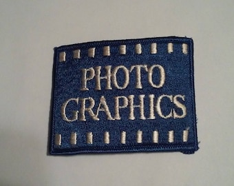 Photo Graphics red Embroidered Jacket Patch Old School | Etsy