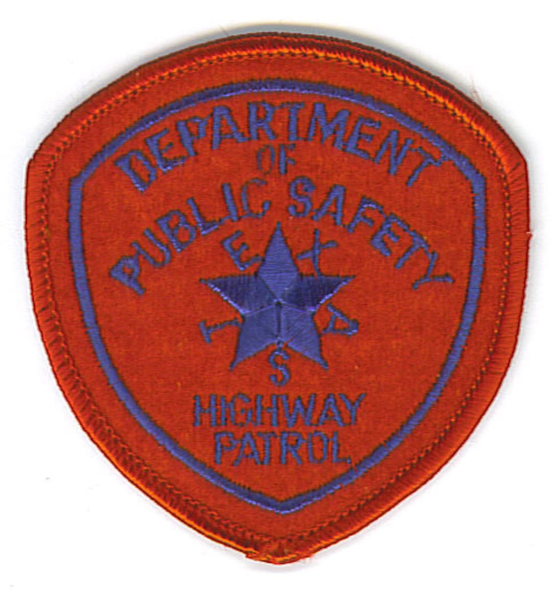 DPS Texas Highway Patrol Red Embroidered Old School Patch - Vintage - Etsy