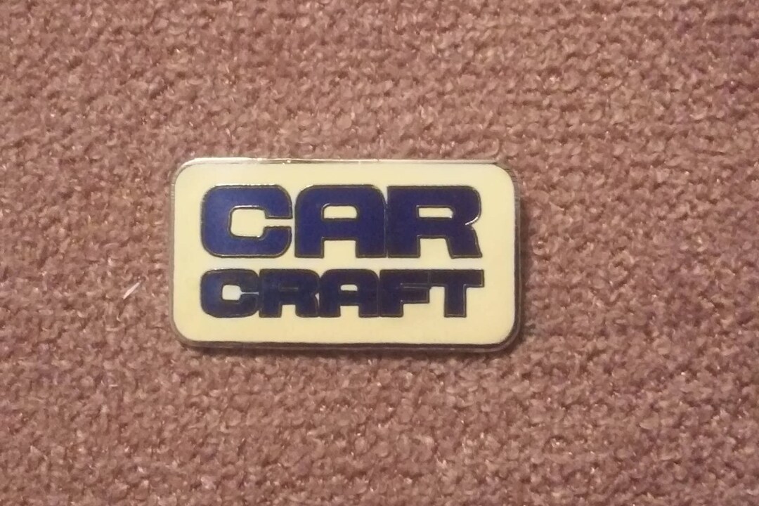 Car Craft Logo, Retro Car Craft Magazine Hat Pin - Lapel Pin - Vintage ...
