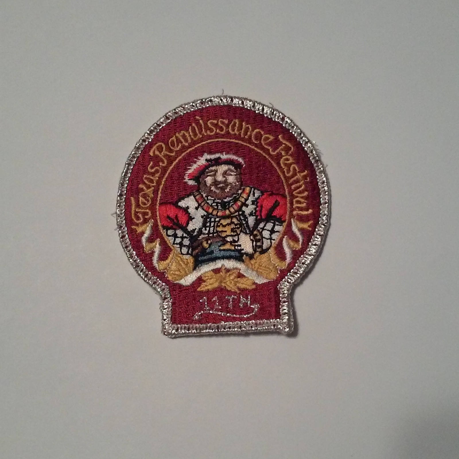 Texas Renaissance Festival 11th Event Red Silver Trim Old School Patch ...
