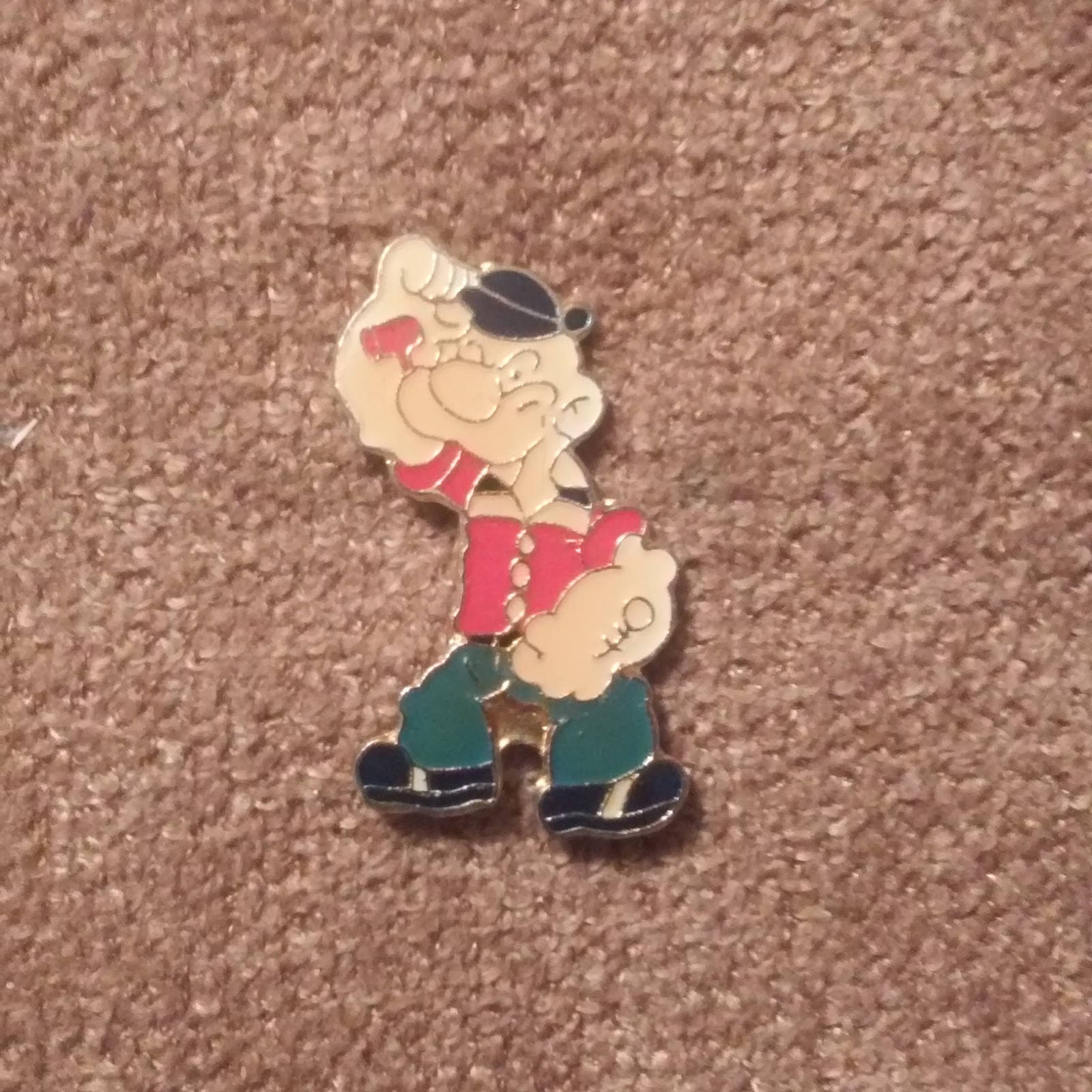 Popeye the Sailor Man, Cartoon Enameled Lapel Pin - Vintage - Etsy
