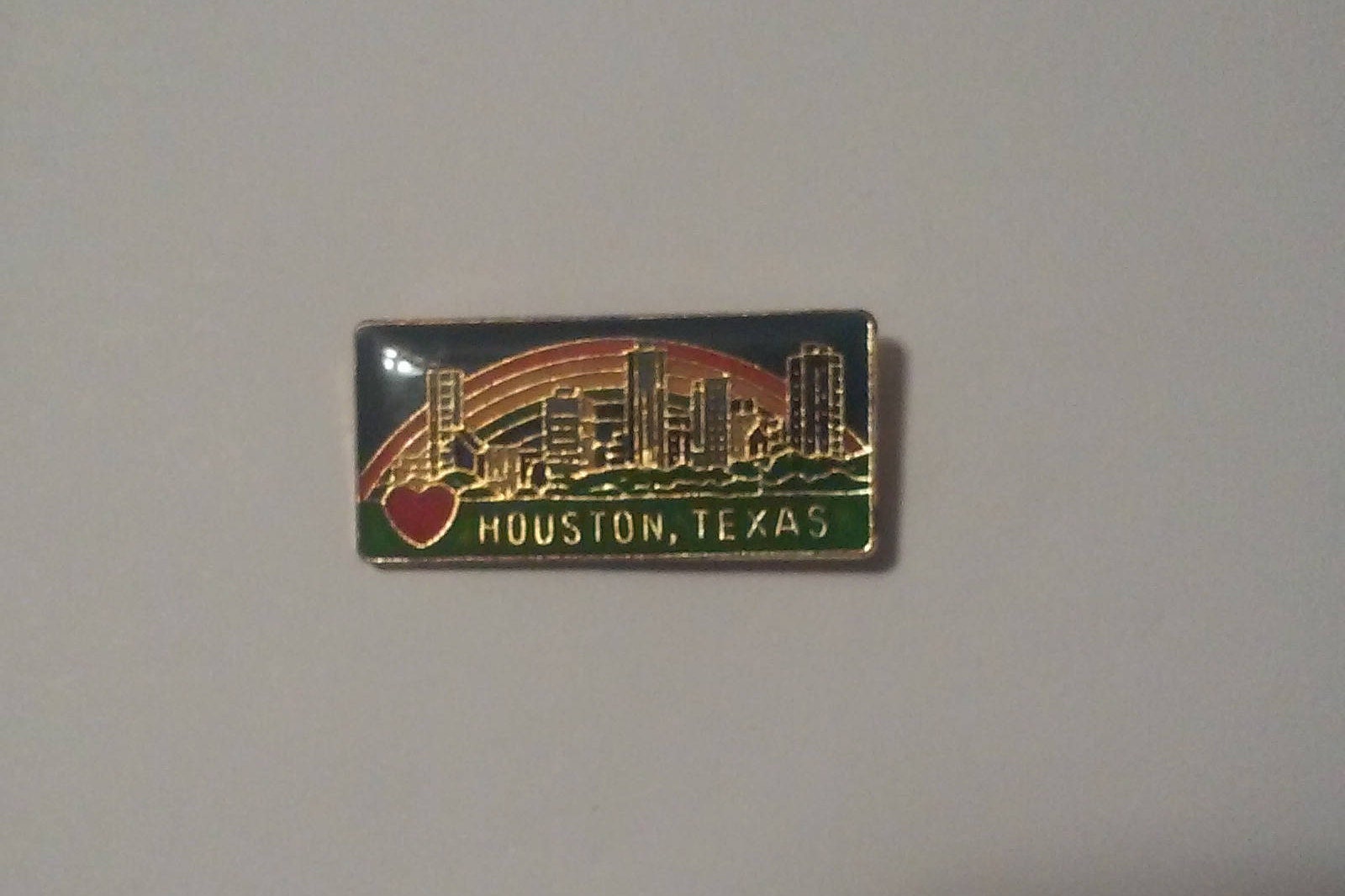 Houston Rainbow Heart City, I Heart Houston, Houston Texas Hat-tie Tack ...