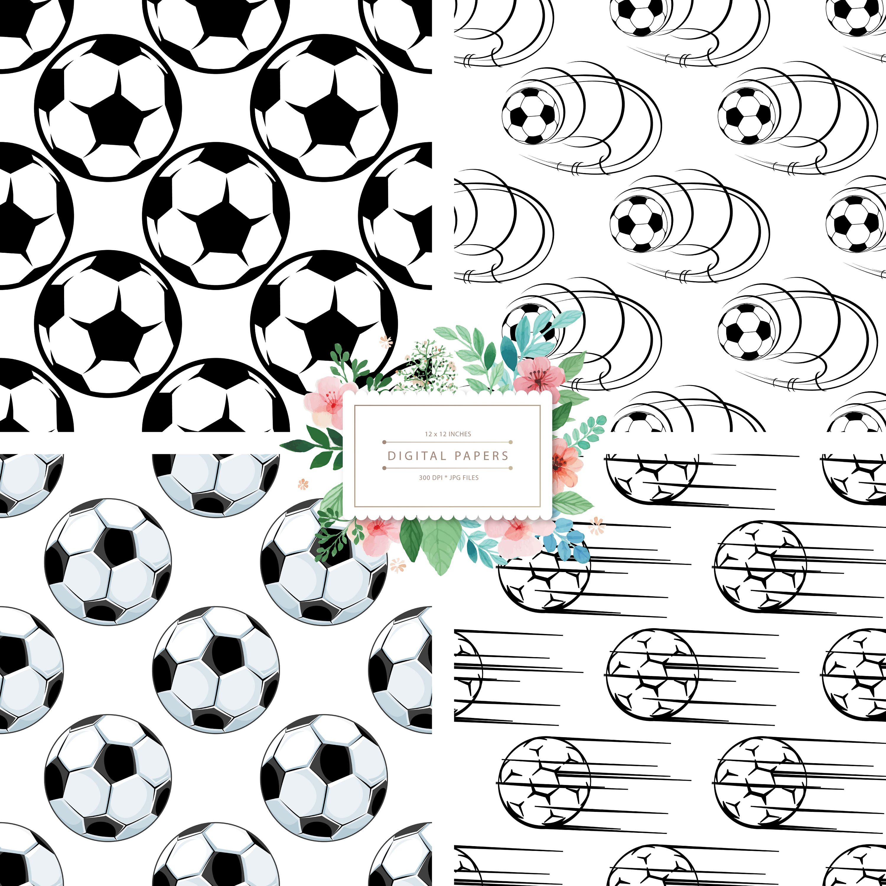 DIGITAL PAPERS Sport graphic resources printable scrapbook | Etsy