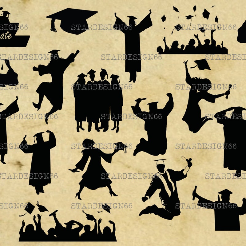 Graduation Silhouette - Etsy