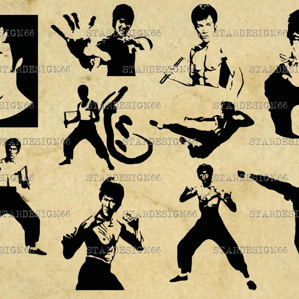 Bruce Lee Svg - Etsy