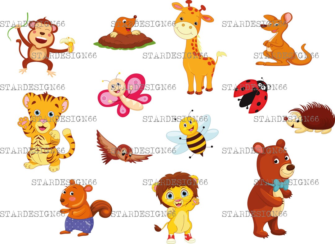 Digital SVG PNG JPG Animals, Forest Animals, Cute Animals, Woodland ...