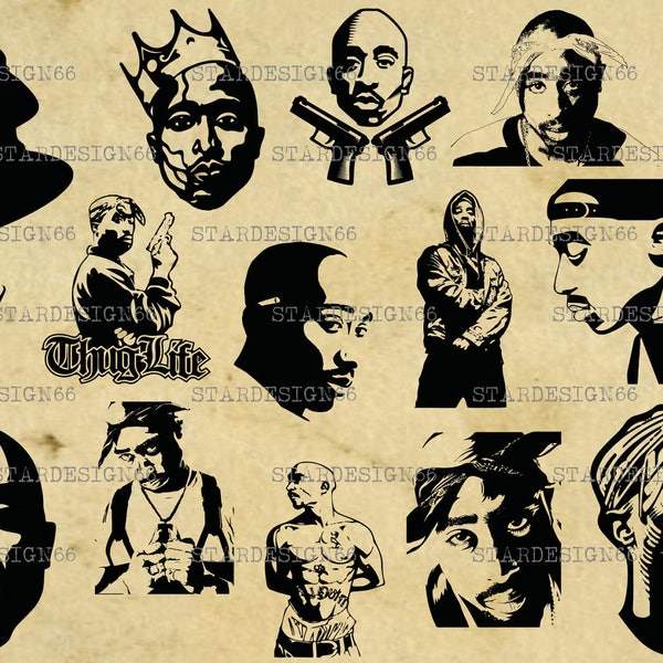 Tupac Svg - Etsy
