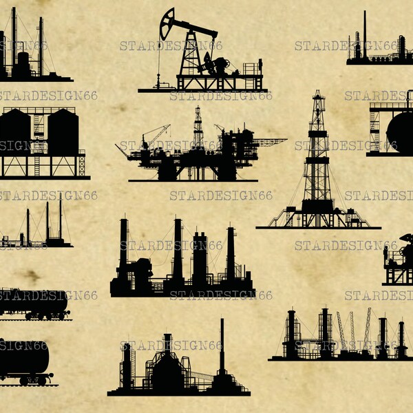 Oil Field Svg - Etsy