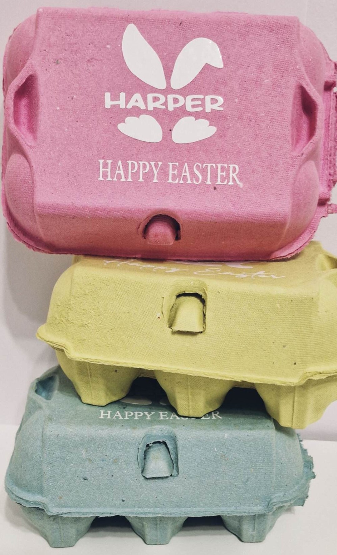 Fillable Personalised Easter Egg Carton Personalised Easter Gift Box ...