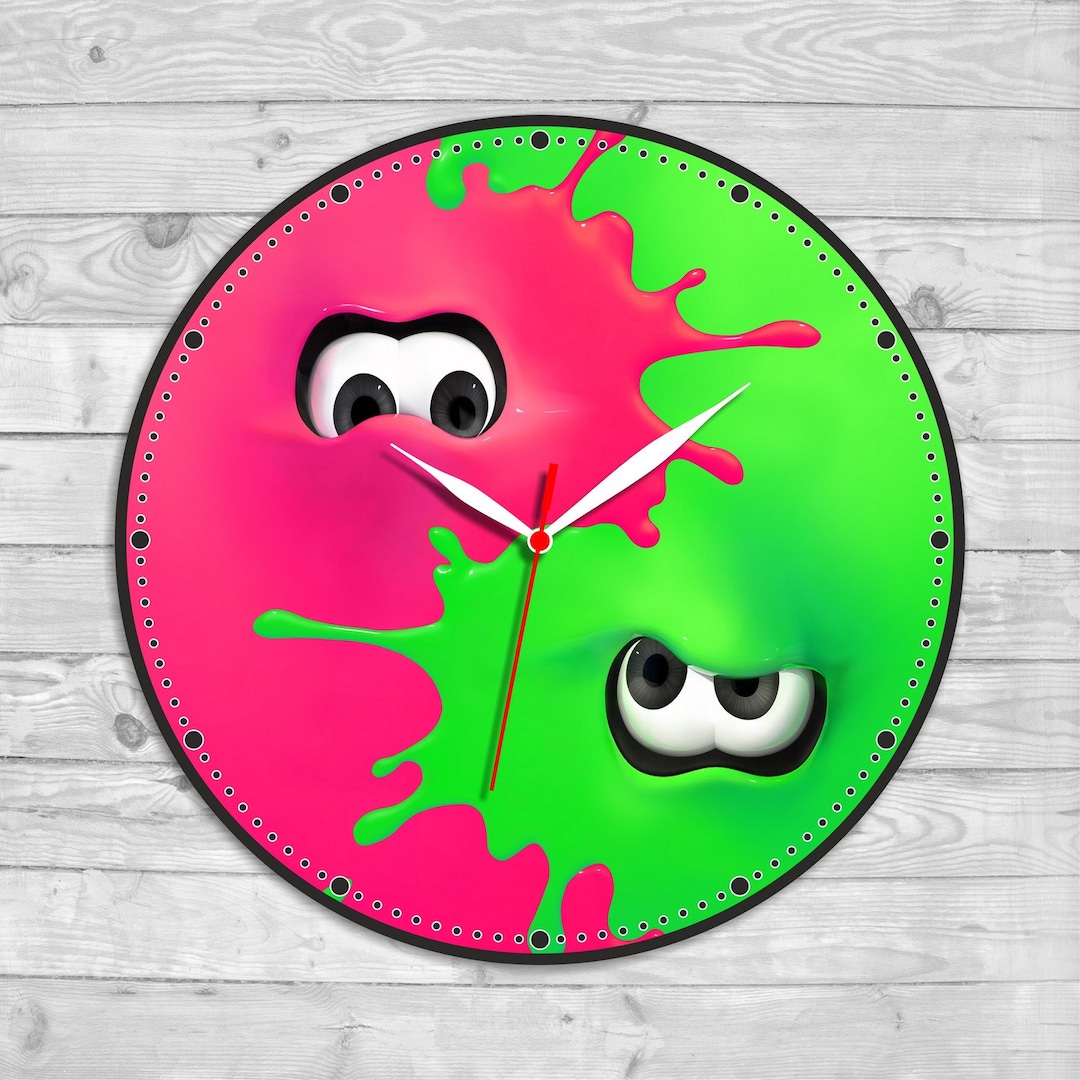 Funny Clock Colorful Clock Eco Clock Teacher Gift Idea Gift for Him ...