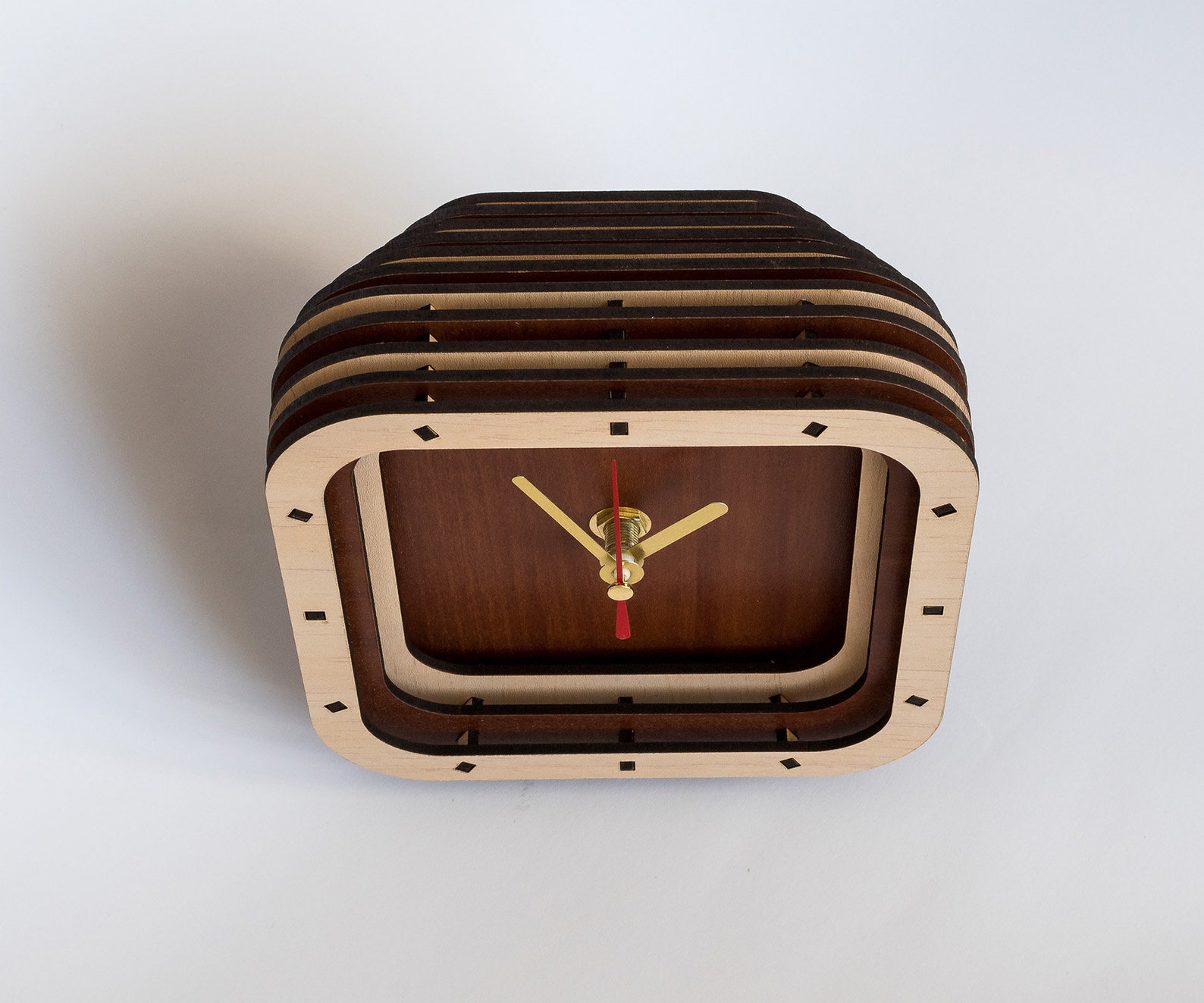 Collor Clocks Maple Apple Wooden Clock Table Clocks Online - Etsy