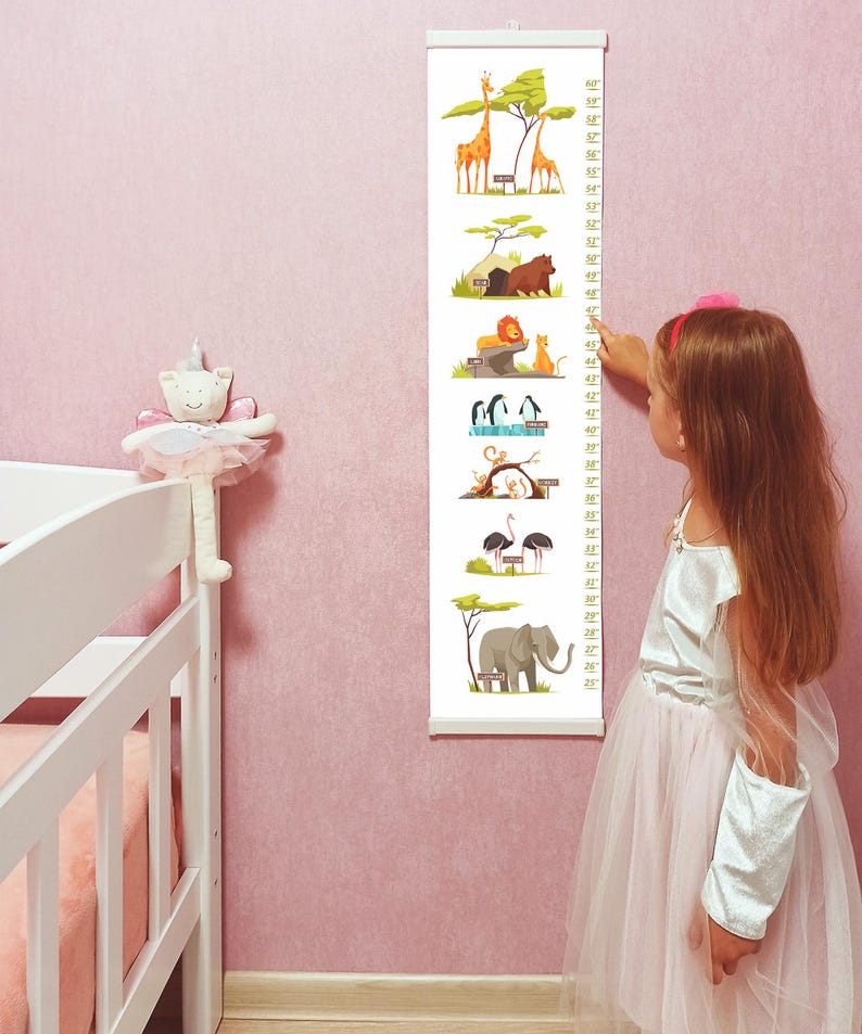 Kids Growth Chart Height Charts for Kids Height Meter Personalised Tree ...