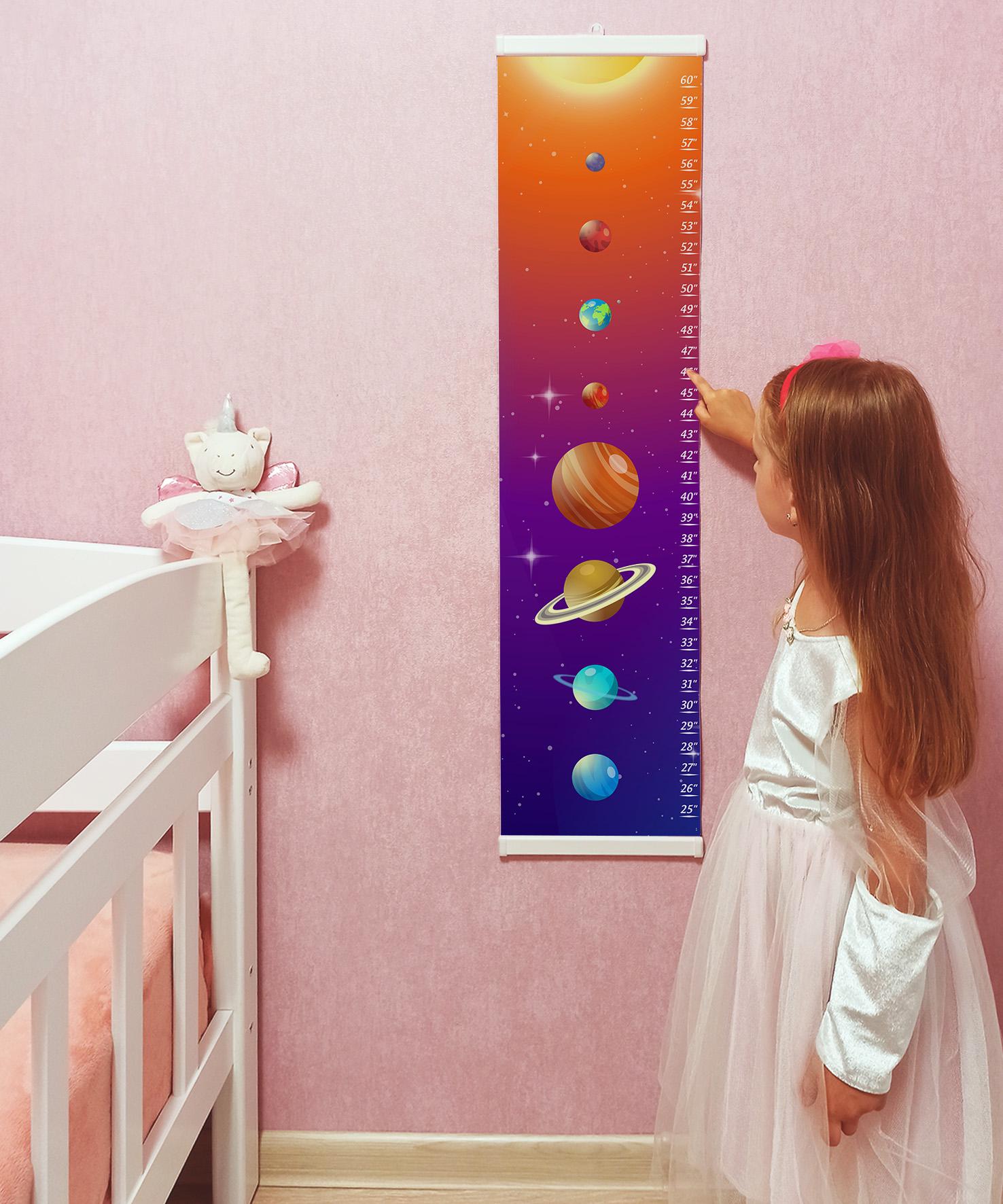 Solar System Growth Chart: Kids Height Tracker, Galaxy Nursery Decor - Etsy