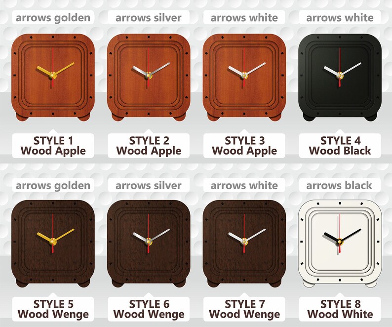 Clock Apple Square Clocks Clock Gift for Mom Gift Clock Unique - Etsy