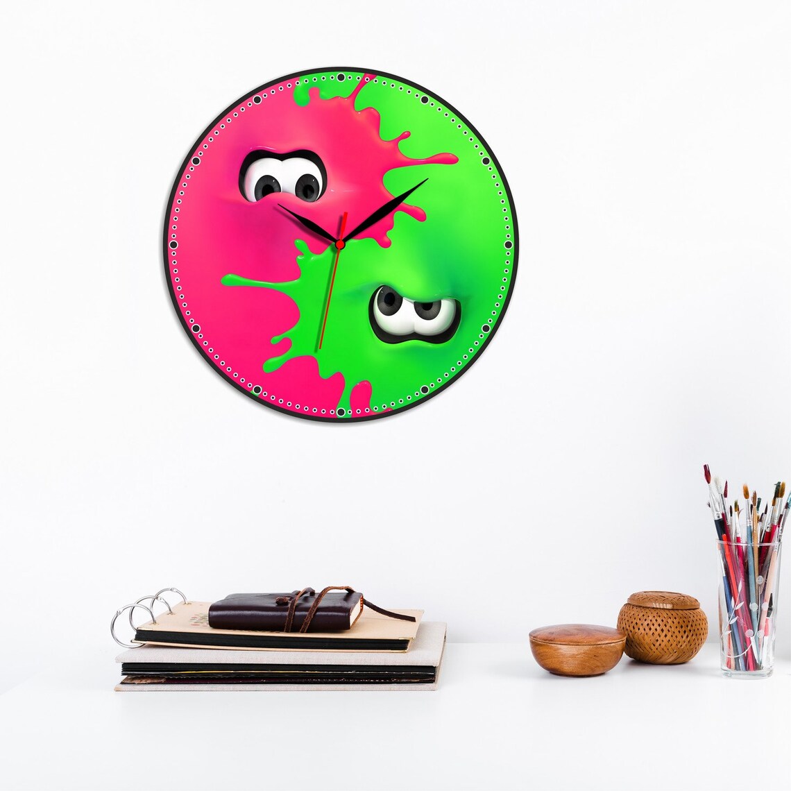 Funny Clock Colorful Clock Eco Clock Teacher Gift Idea Gift for Him ...