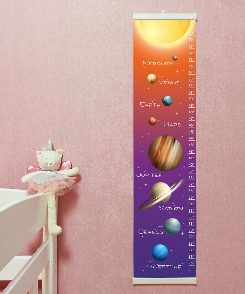 Galaxy Growth Chart Height Charts for Kids Height Meter Personalised ...
