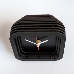 Wood Black Clock HDF Clocks Laser Cut Black Hole Clock Classic Clock ...
