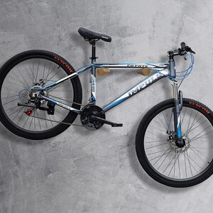 Oak Wall Holder Hand-build Bike Hooks Wood Wall Mount Wood Wall Design ...