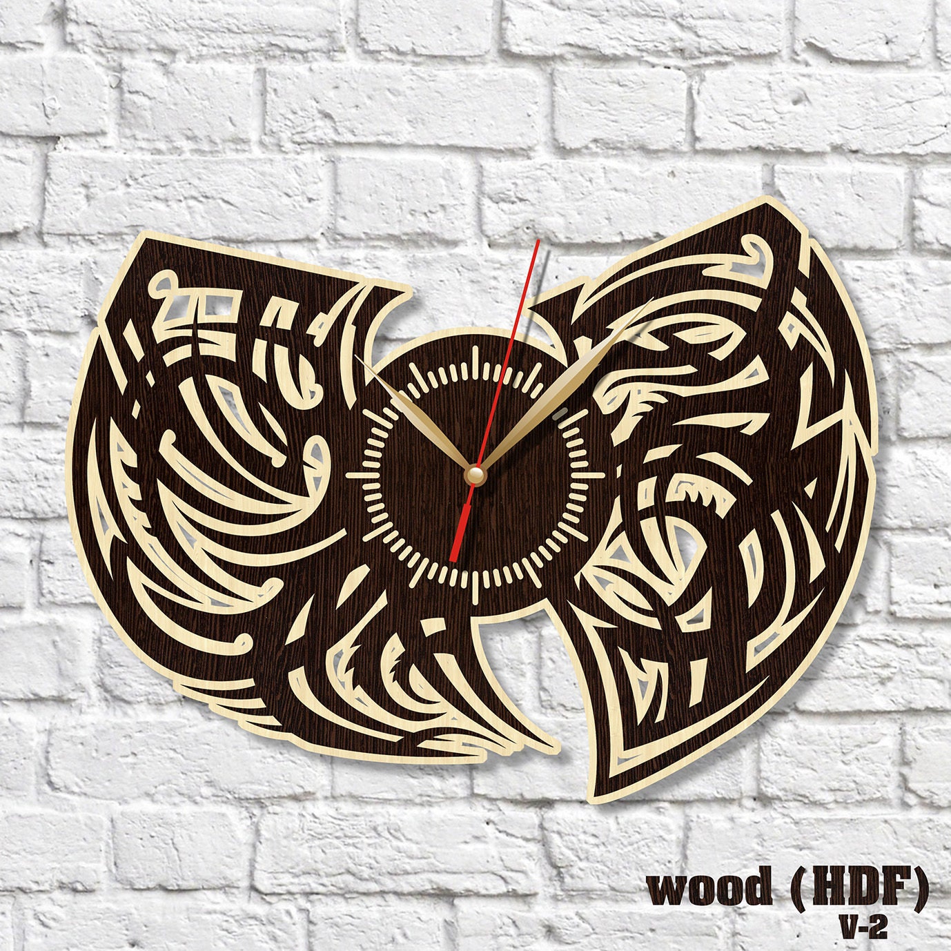 Clan Clock Hip-hop Music Clock Decor Music Room Hip Hop Wall Nice Gift ...