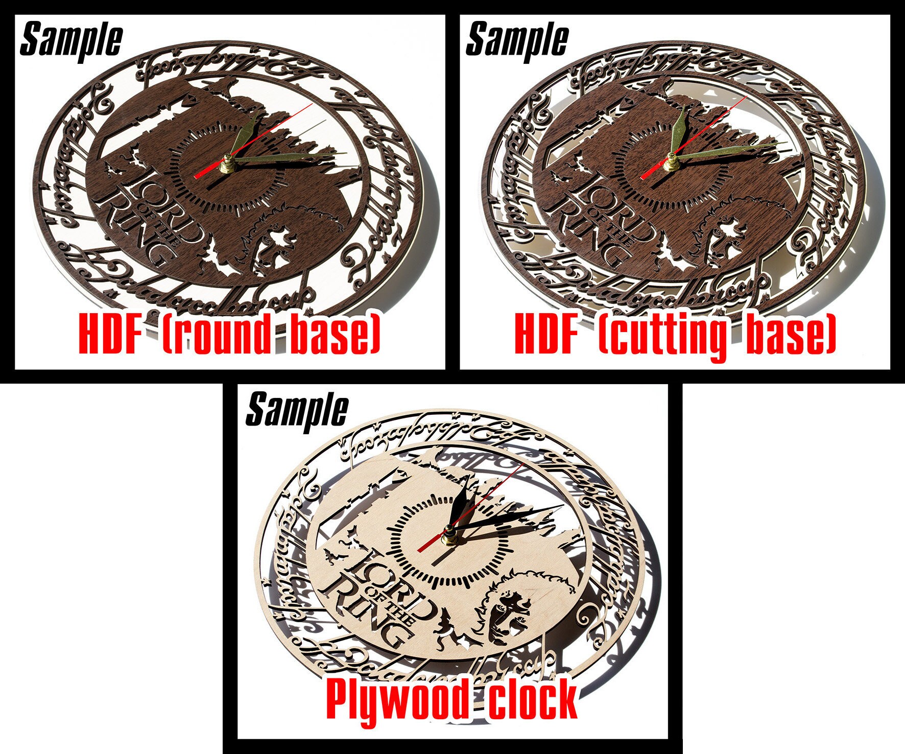 Break Dance Clock Wooden Clock HDF Clock Housewarming Gift Wall Art ...