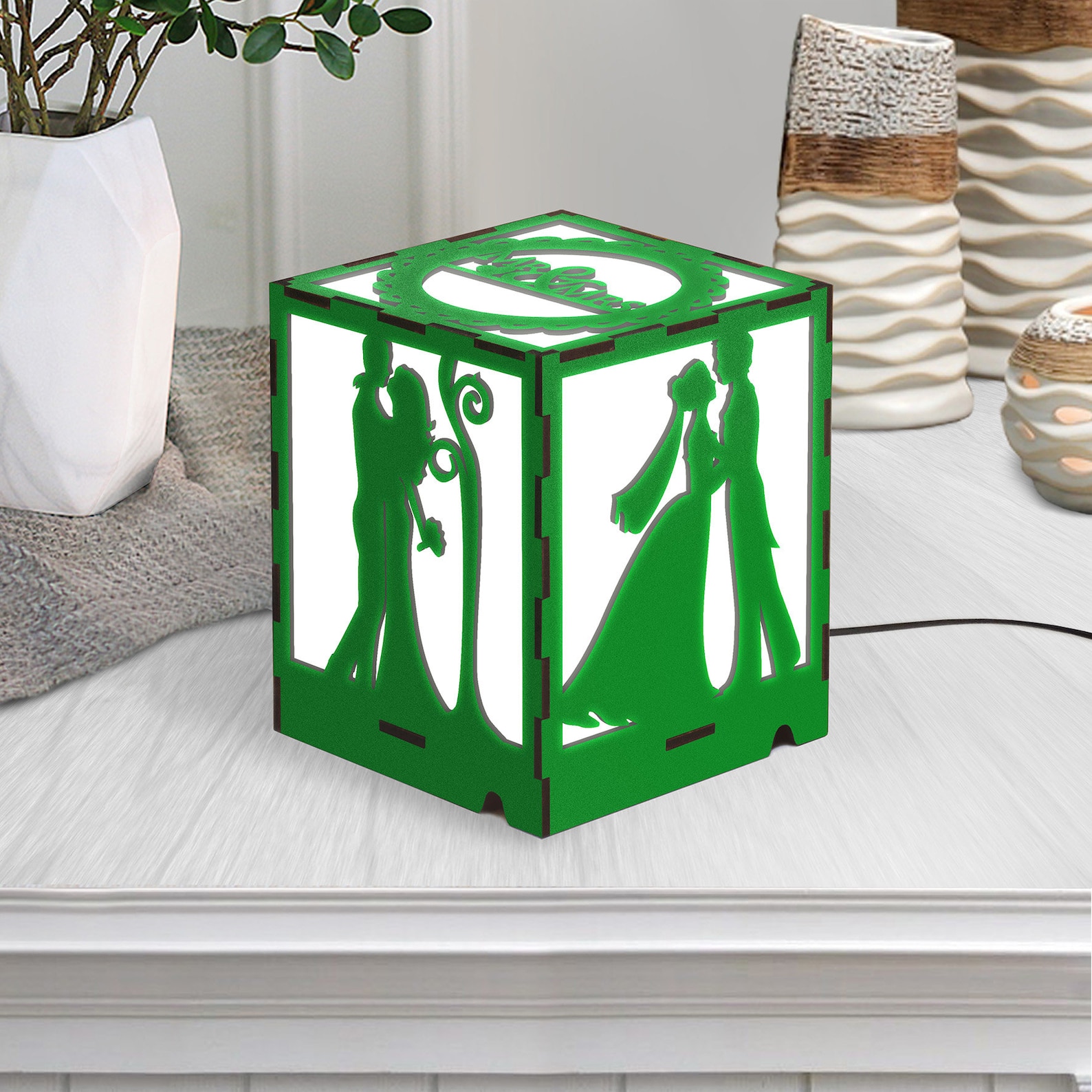 Wedding Love Gifts for Her Night Lamp Love Gift Idea Couple Kissing ...