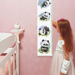 Panda Growth Chart Height Charts Blue Cat Height Meter Personalised ...