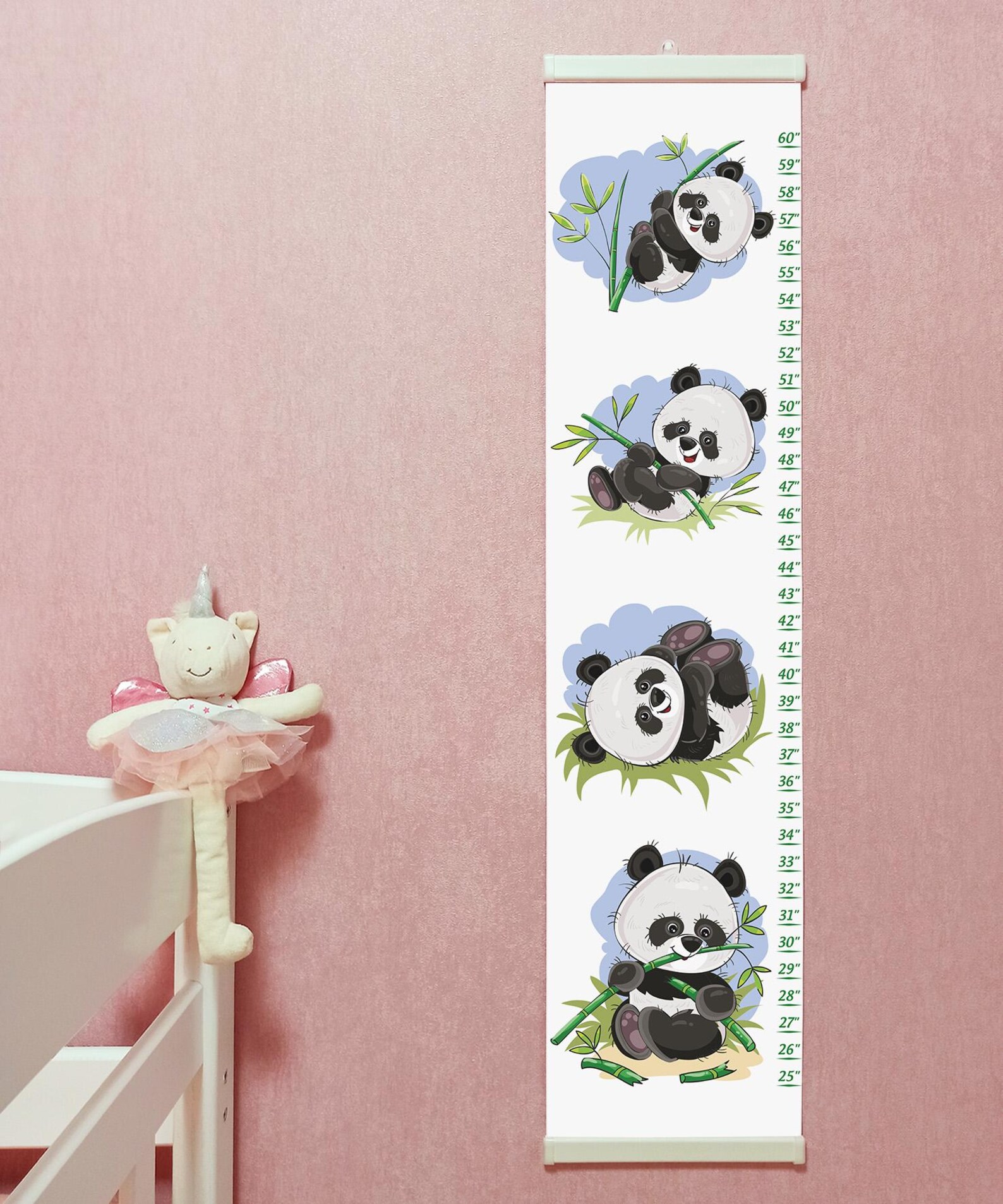 Panda Growth Chart Height Charts Blue Cat Height Meter Personalised ...