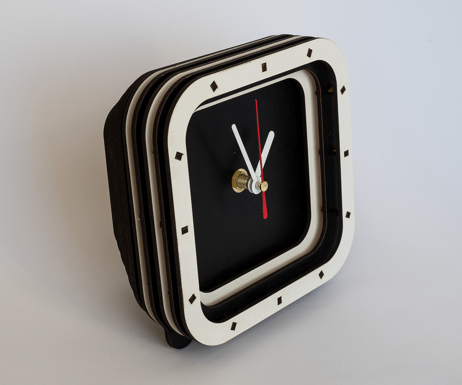 Super Clock White Black Clocks Mantel Clocks Kitchen Clocks Square ...