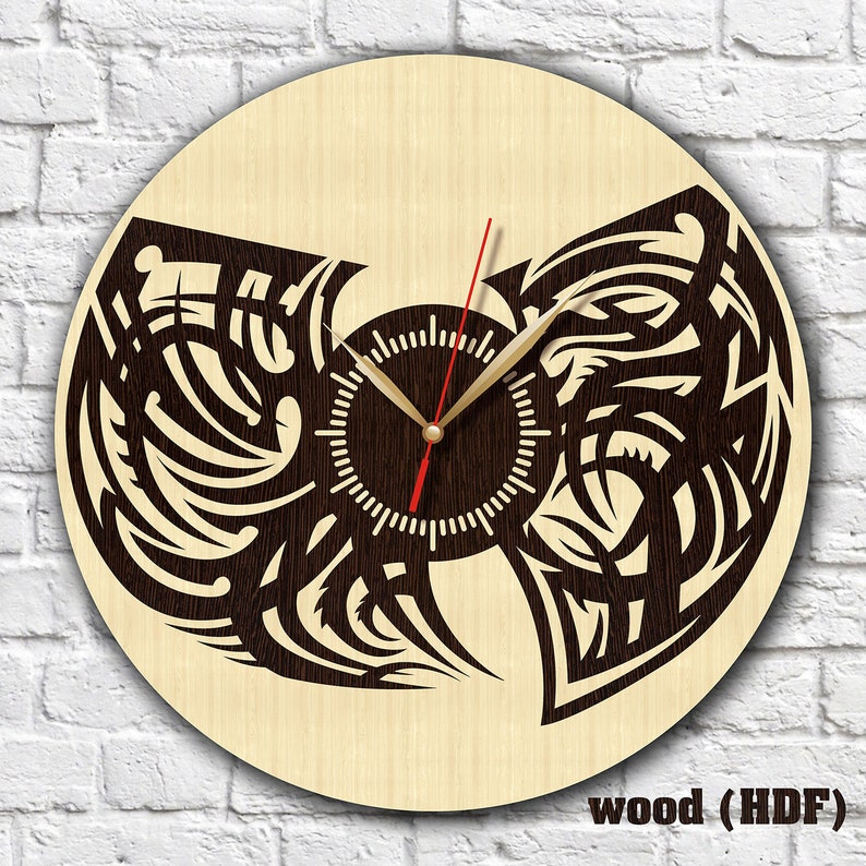 Clan Clock Hip-hop Music Clock Decor Music Room Hip Hop Wall Nice Gift ...