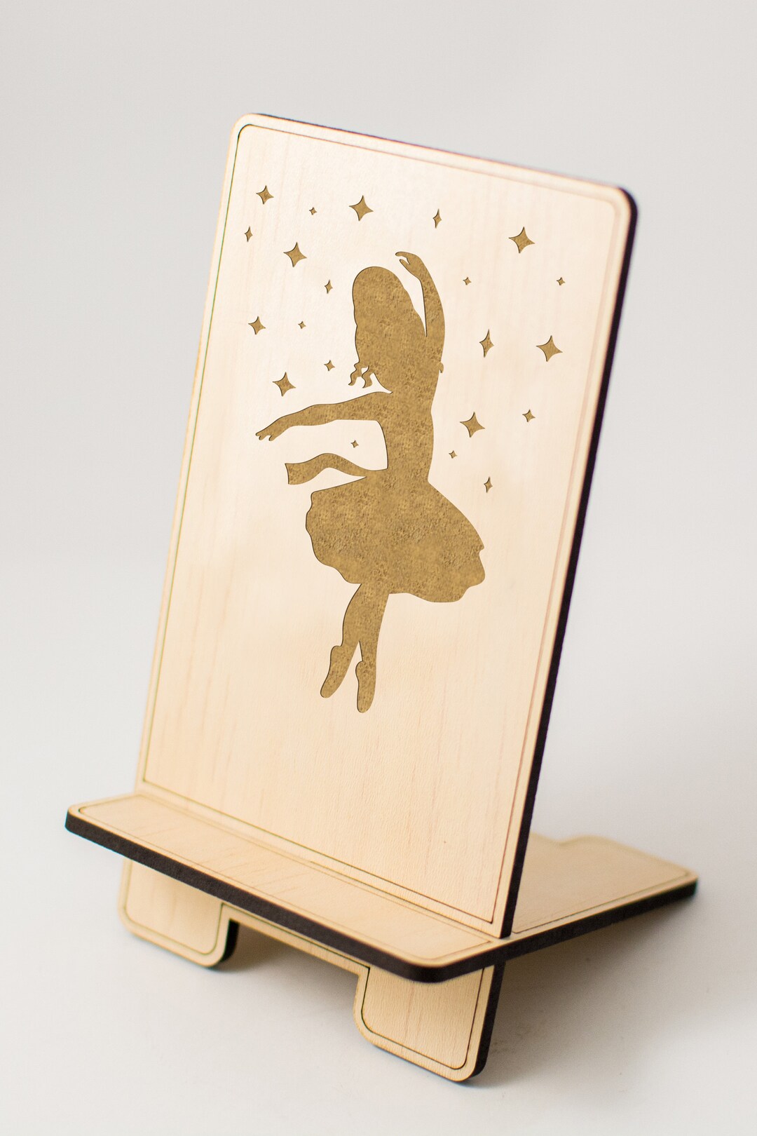 Ballet Holder Dance Stand Wood Holder for Phone Desk Organizer Mobile ...