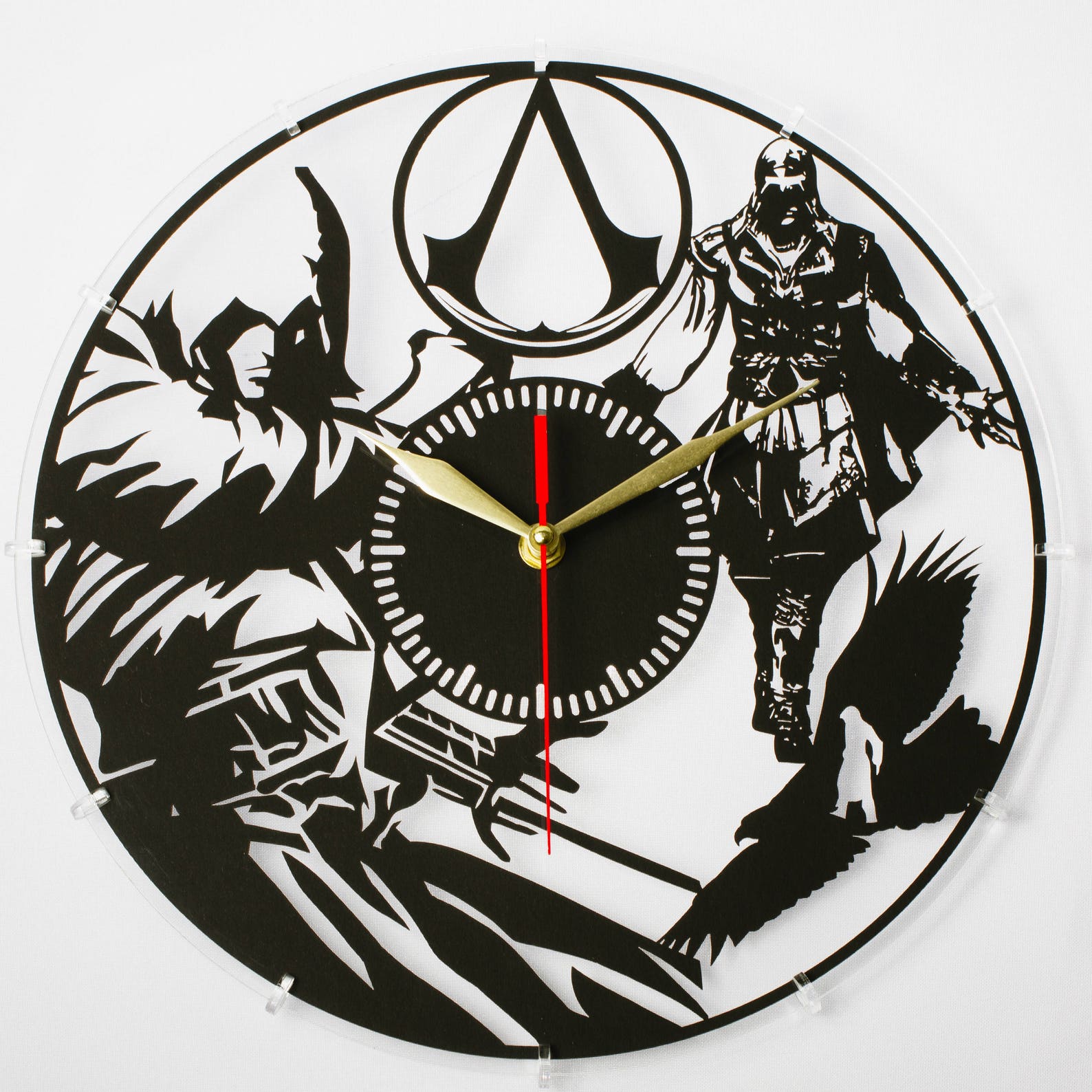 Acrylic clock Laser cut acrylic Unique wall clocks Cool | Etsy