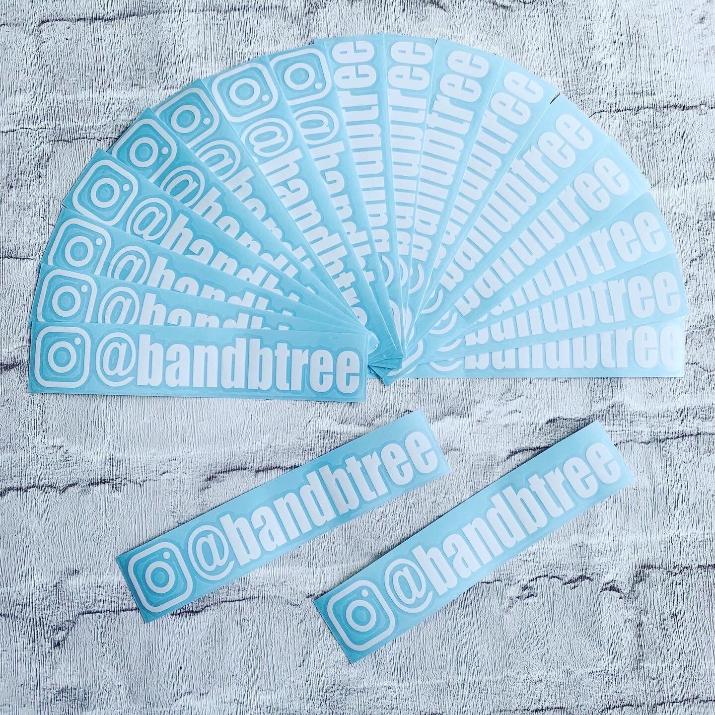 Custom Instagram Handle Car Decal Sticker X2 X5 X10 X20 - Etsy