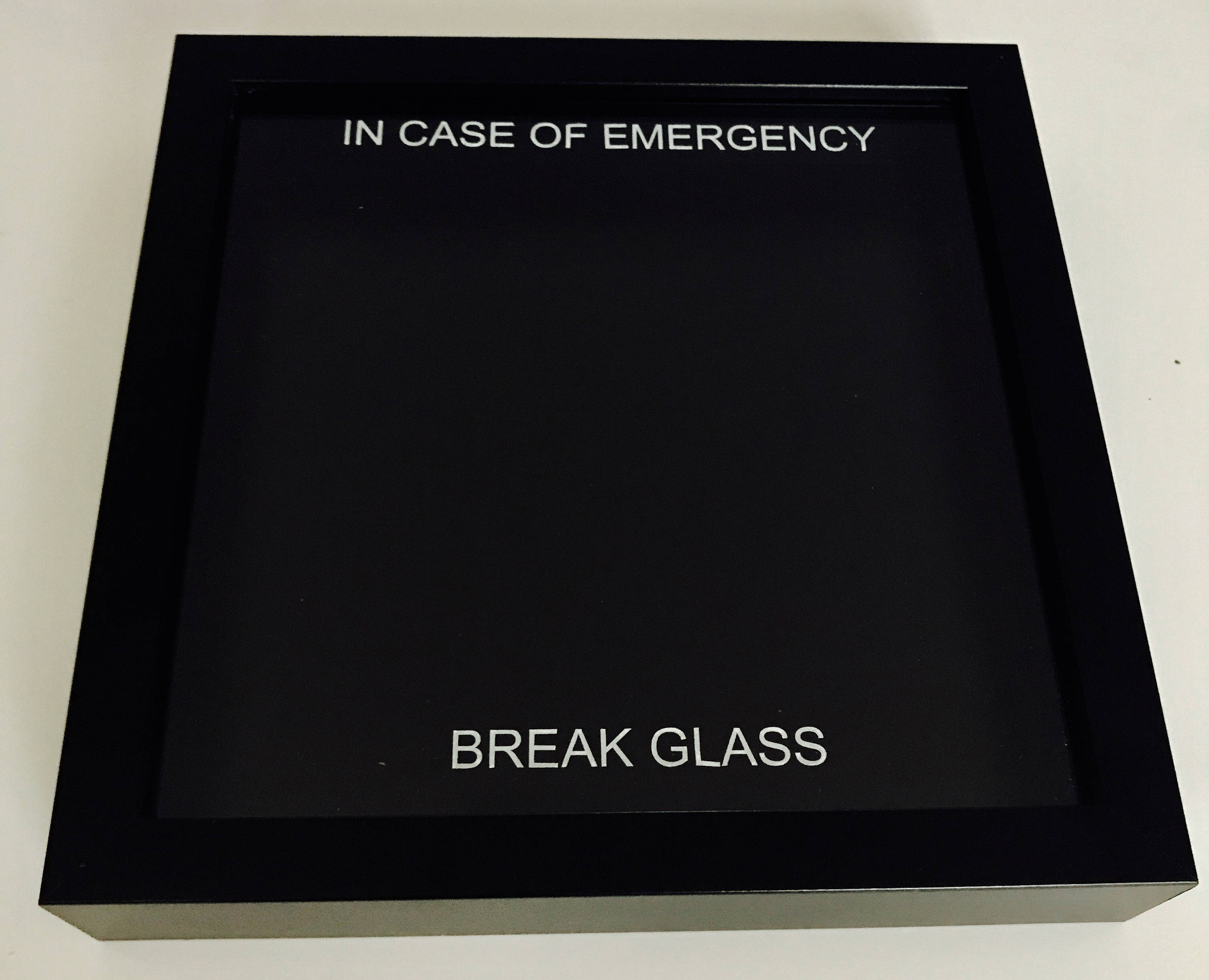 In Case Of Emergency Break Glass Supplied empty to fill with | Etsy