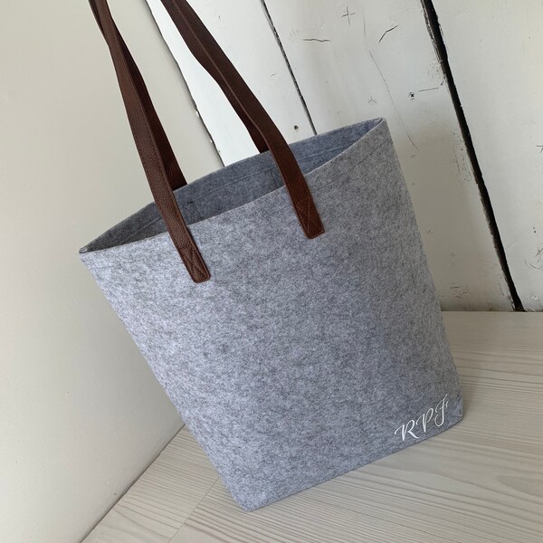 Felt Tote Bag - Etsy