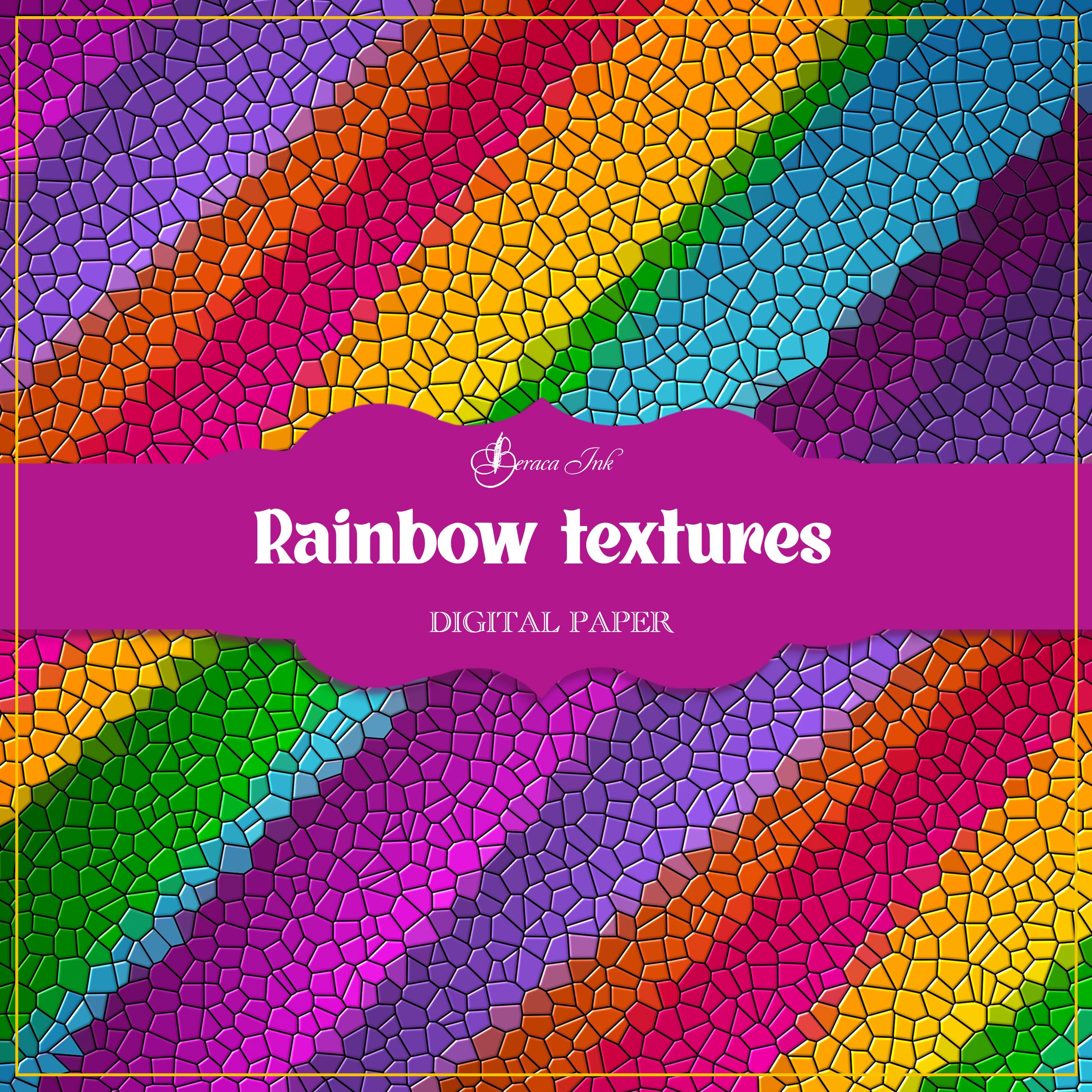 Rainbow Textures Digital Paper Watercolour Rainbow Colorful - Etsy UK