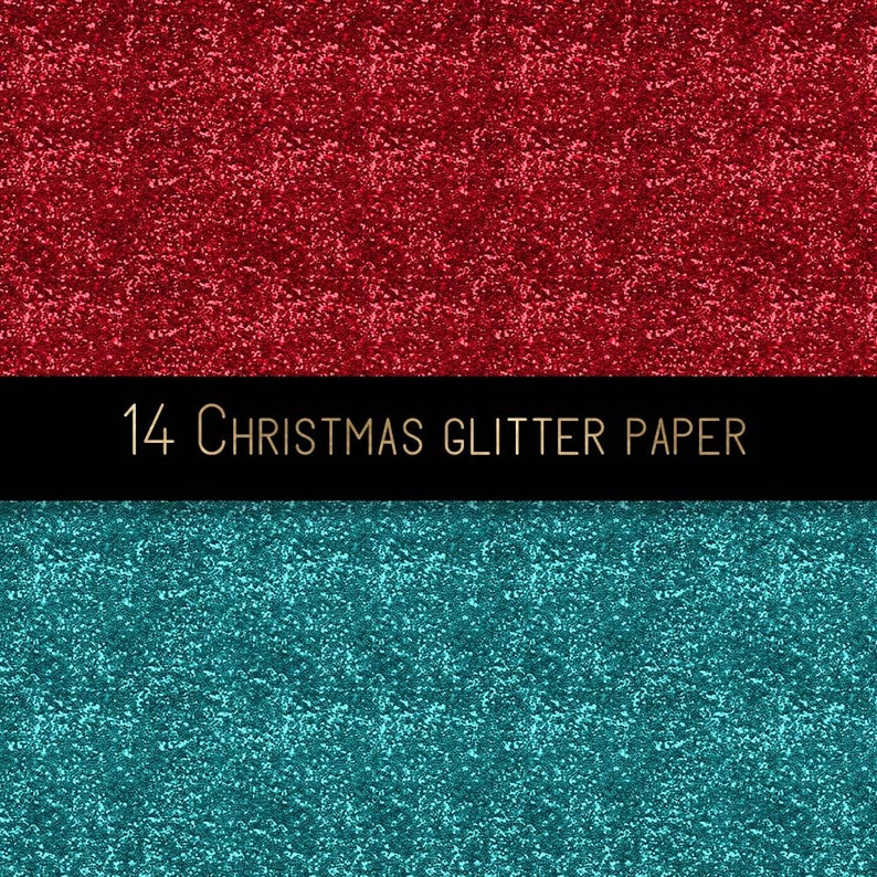 Christmas Glitter Digital Paper Chunky Glitter Paper - Etsy