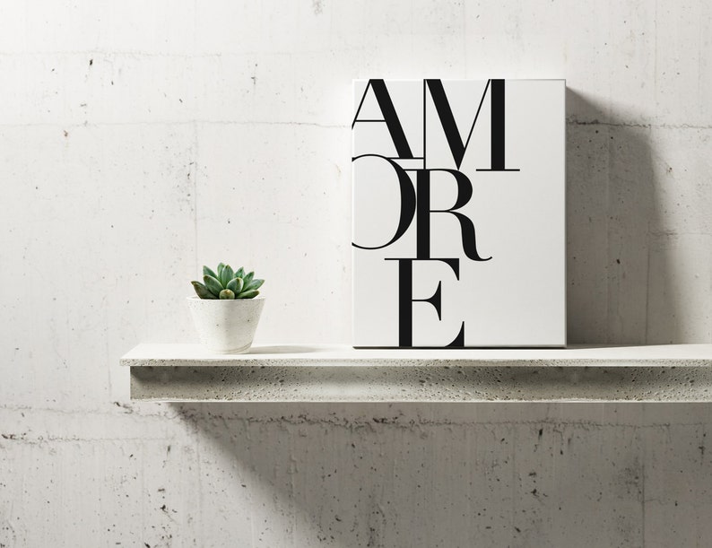 Amore Print Printable Amore Amore Wall Art Amore Digital - Etsy