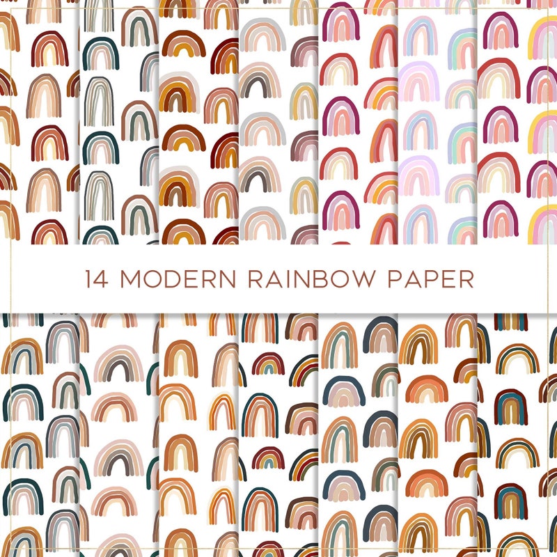Modern Rainbow - Etsy