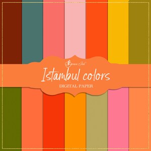 Solid Colors Paper BUNDLE, Digital Paper, Boho Wallpaper, Pastel ...