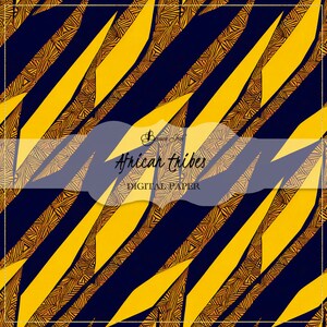 African Tribes Digital Paper, Seamless Pattern, Tribal Background, AI ...