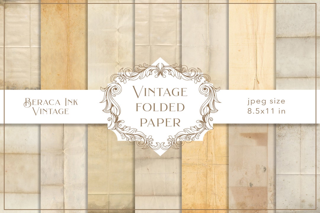 Vintage Folded Digital Paper, Shabby Chic Texture, Distressed Junk ...