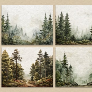 Summer Forest Journal Pages, Printable Nature Journal, Trees Collage ...