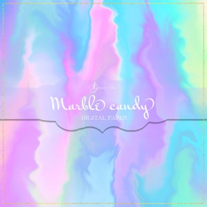 Marble Candy Digital Paper, Marbling Pattern, Colorful Background ...